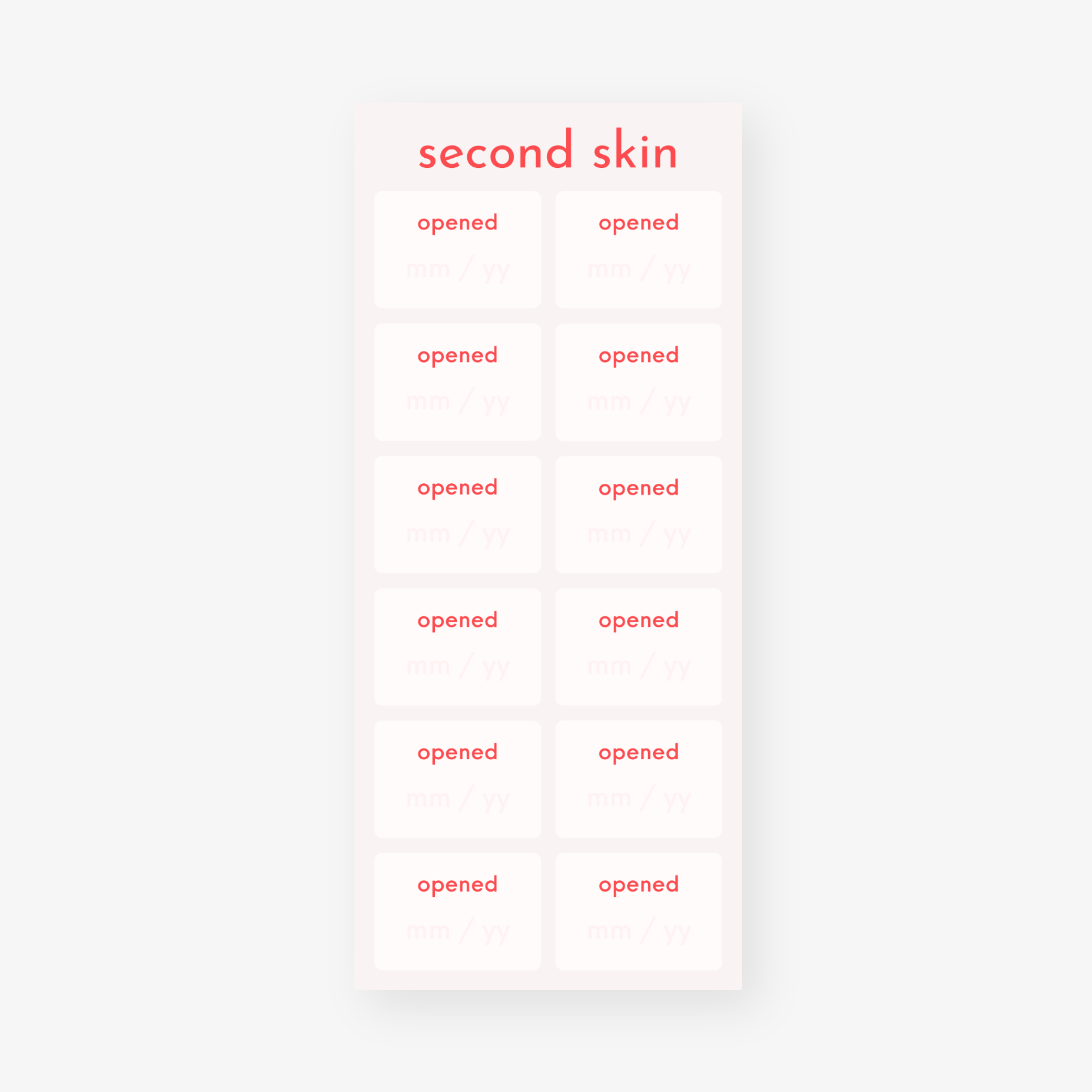 Open-Date Labels – Second Skin